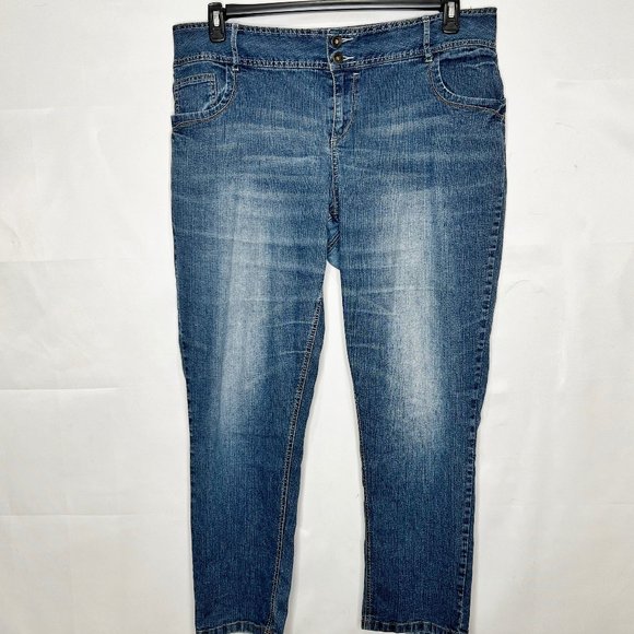 Cato | Jeans | Cato Womans Jeans Sz 2w Plus Medium Wash Slim Boot High ...